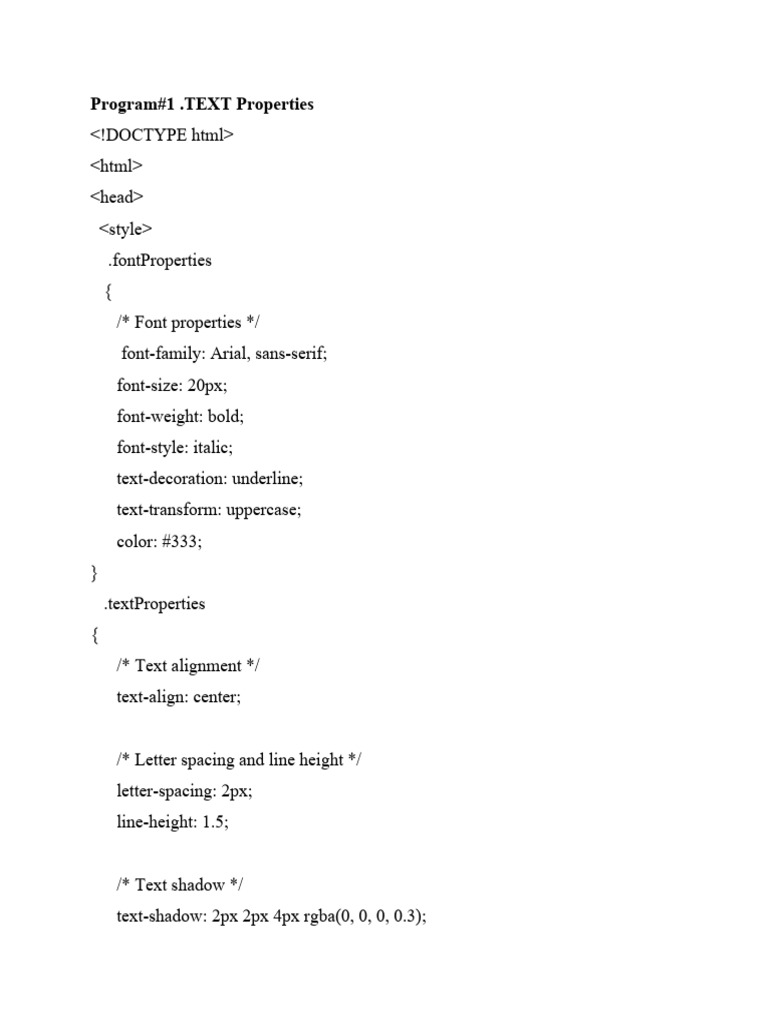 Css Program Download Free Pdf Html Element Notation