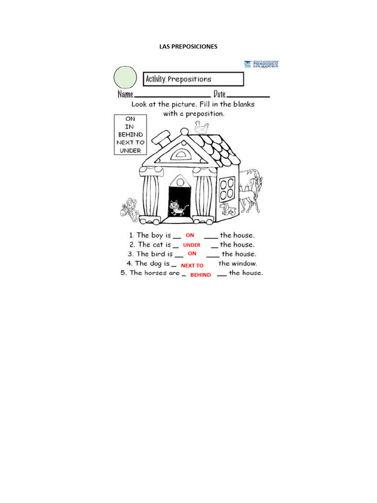 Preposiciones y Conectores en Inglés | PDF