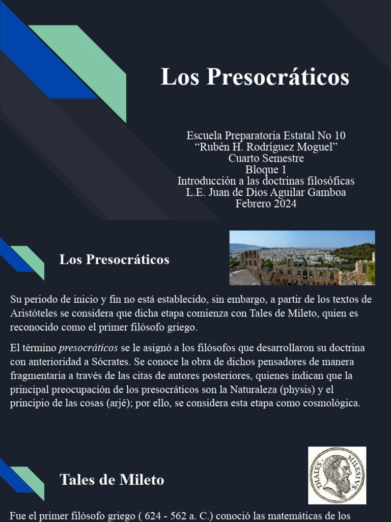 Los Presocráticos | PDF