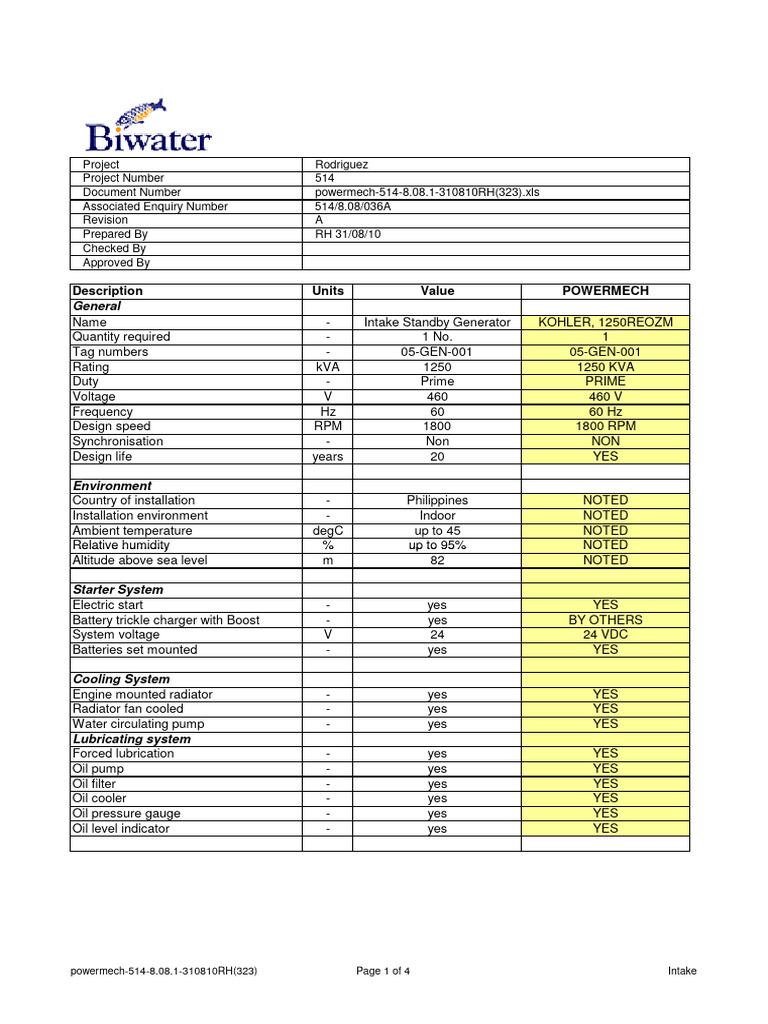 5. Technical Data - Intake | PDF