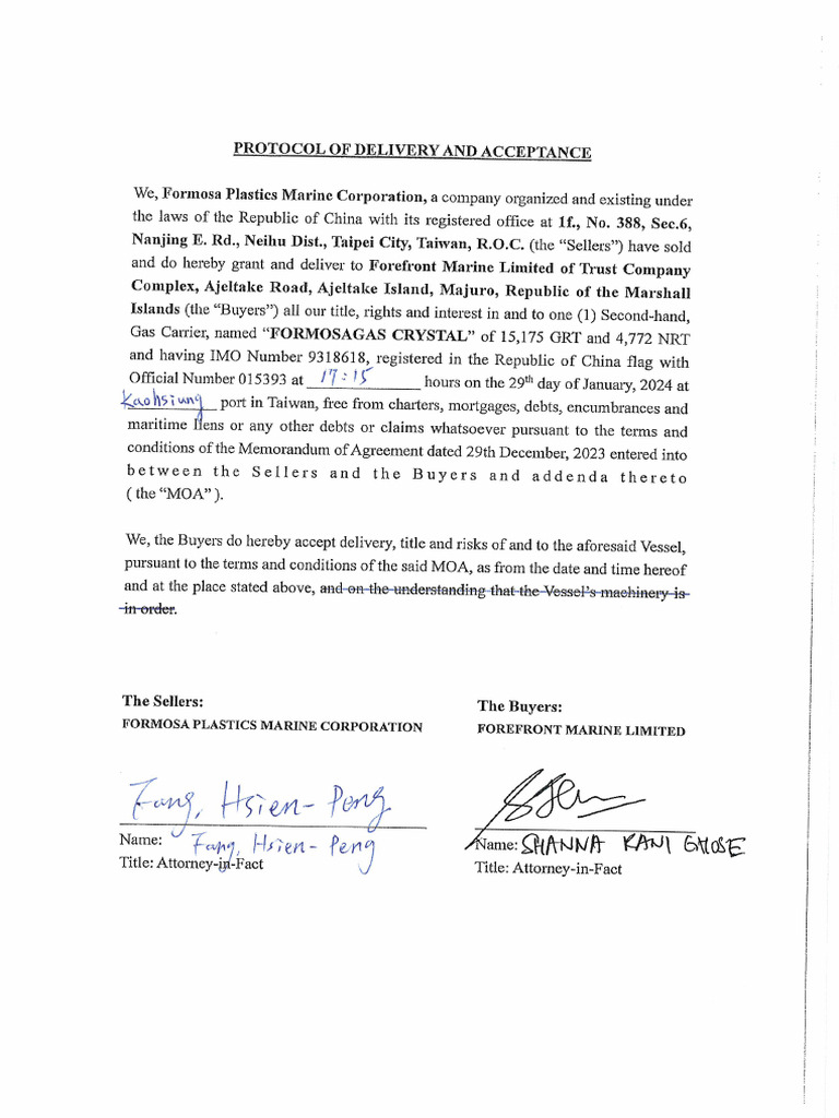 FG PODA Countersigned | PDF