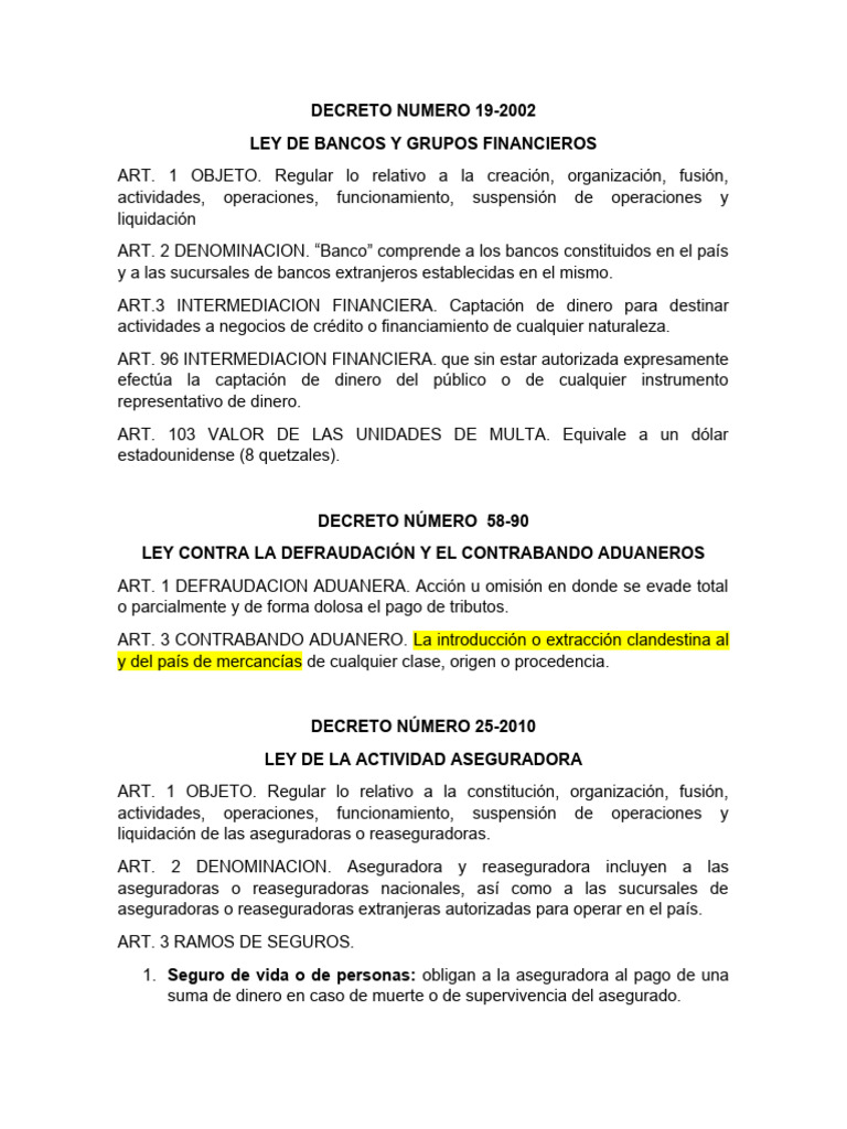 Resumen de Leyes Especiales | PDF