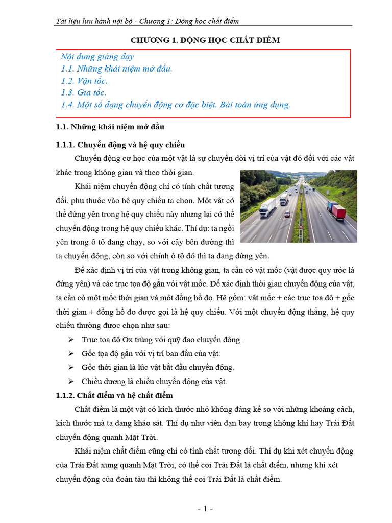 1696775644 445 Bài giảng VL1 Chương 1 | PDF