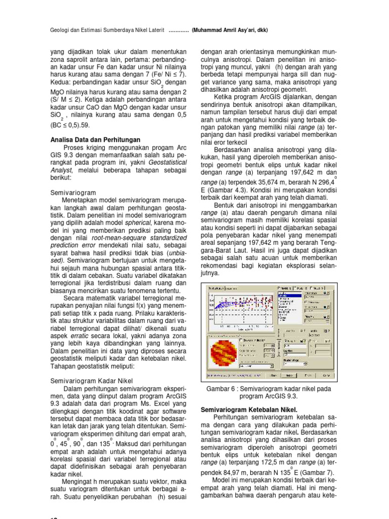 Analisa Data Dan Perhitungan Cadangan Nikel Mascot | PDF | Metode ...