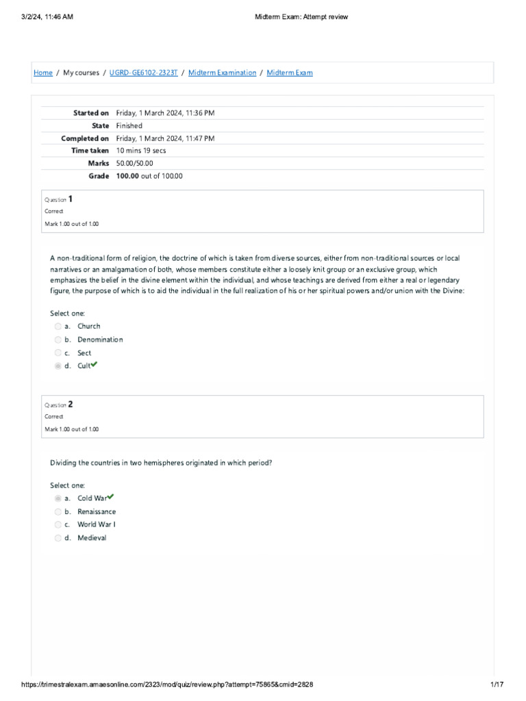 Midterm Exam - Perfect Score | PDF | Technology & Engineering