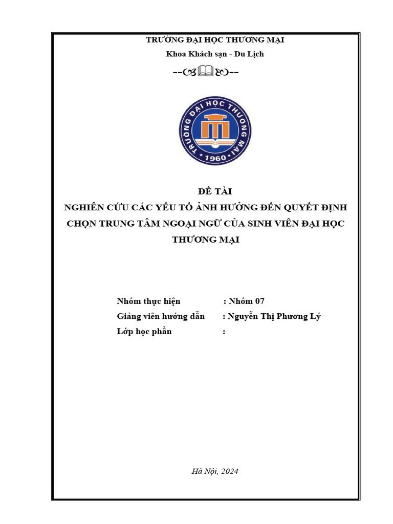 BÀI THẢO LUẬN TA1 | PDF