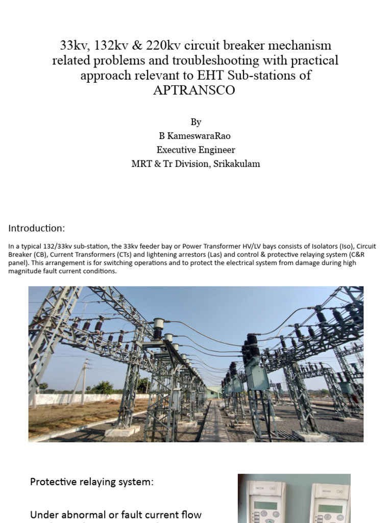 33kV Circuit Breaker Mechanism Guide | PDF | Relay | Switch