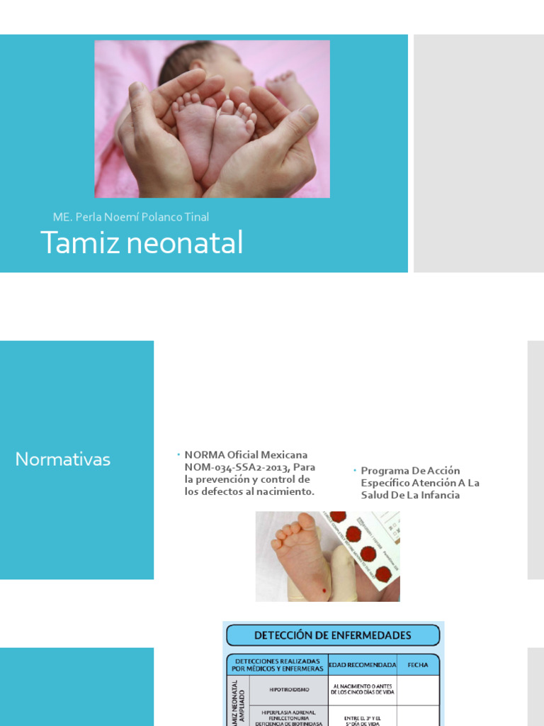 Tamiz Neonatal | PDF | Infantes | Papel