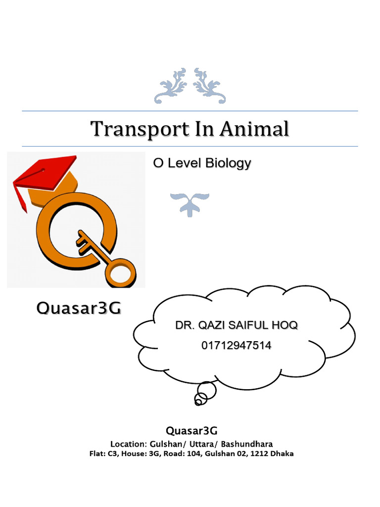 Transport in Animals File | PDF