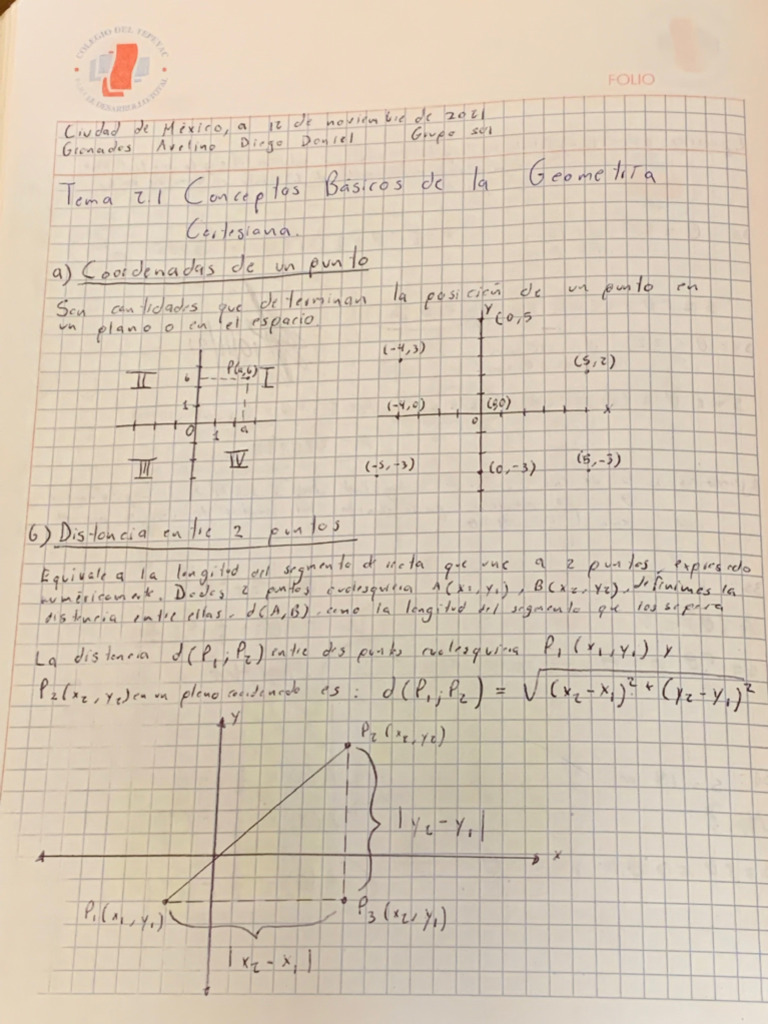 Cuaderno Granados Avelino Diego Daniel - Grupo 501 | PDF