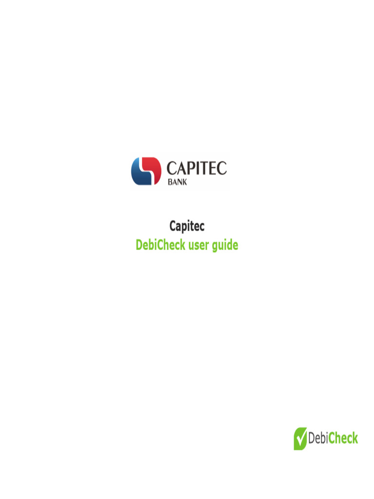 Capitec DebiCheck Guide | PDF