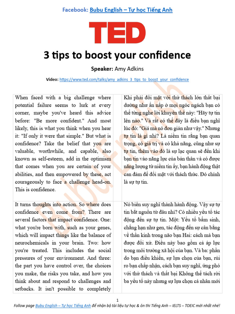 3 Tips To Boost Your Confidence | PDF