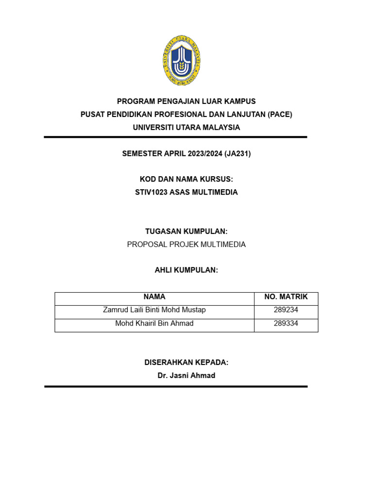 Proposal Animasi | PDF