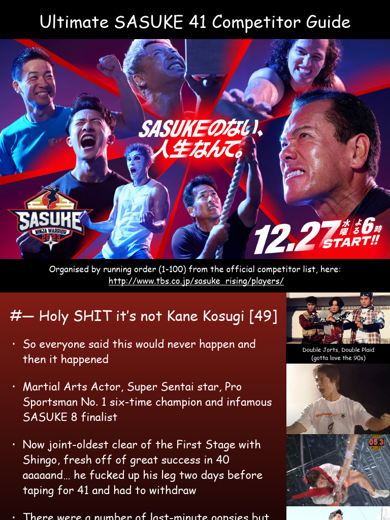 SASUKE 41 Competitor | PDF