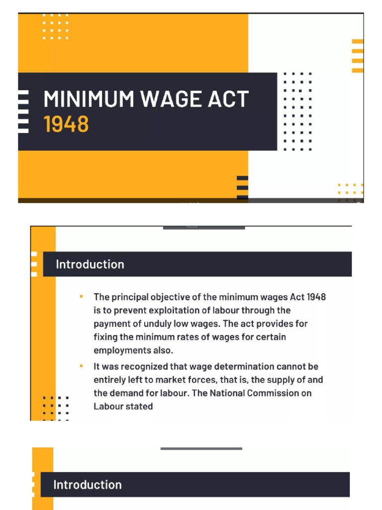 Minimum Wages | PDF