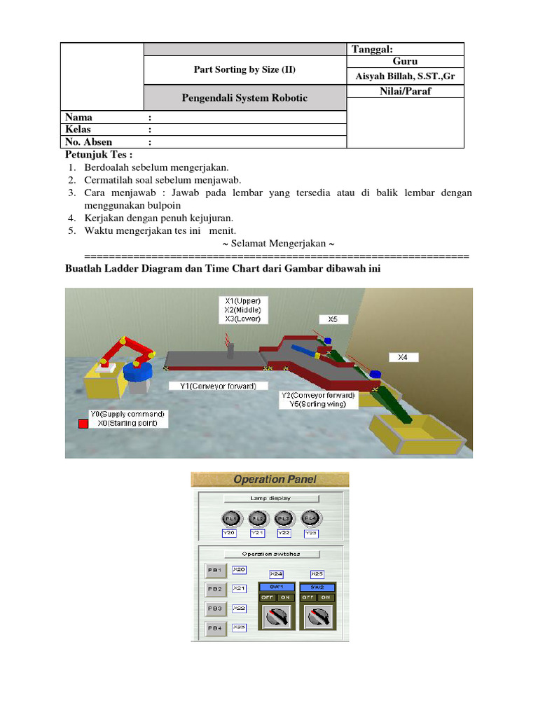 Latihan PLC - E2 - Part Sorting Size (II) | PDF