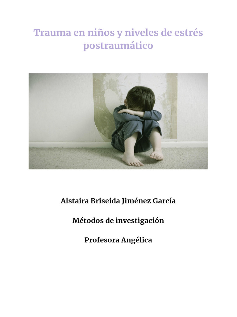 Trauma en Niños y Niveles de Estrés Postraumático | PDF