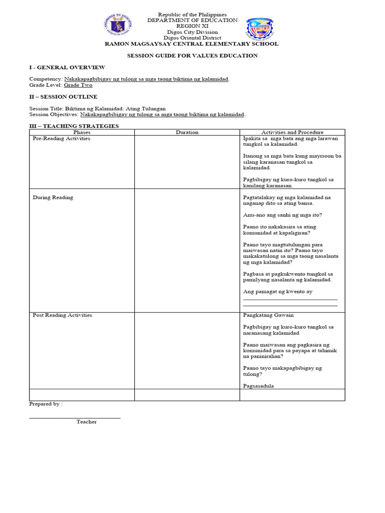 Session Guide Values Education 03012024.docx 2 | PDF