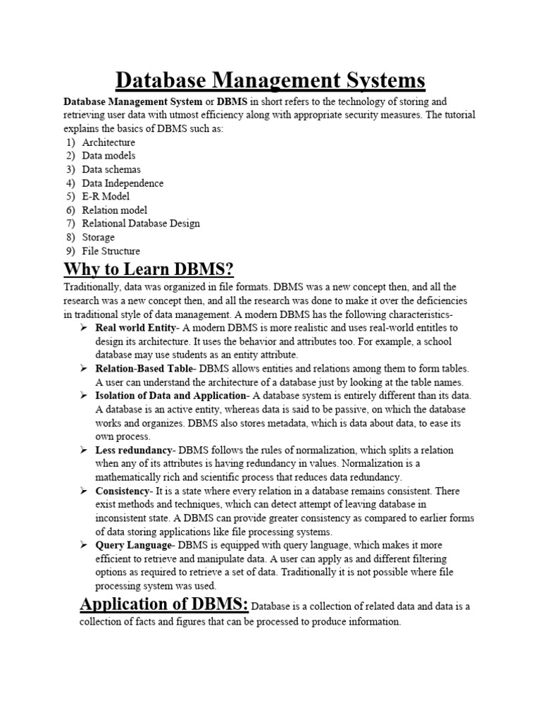 Database Management System With Designing Command | Download Free PDF ... Database Management System With Designing Command | Download Free PDF ...