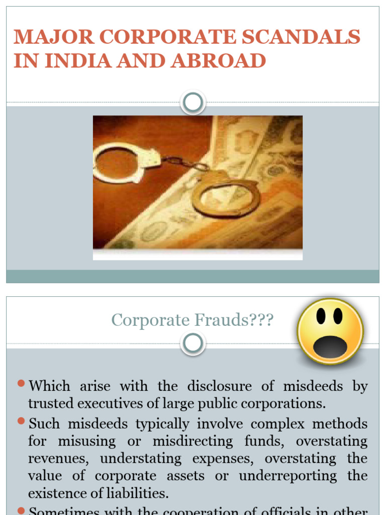 Major Corporate Scandals Overview | PDF | Enron | Business Economics
