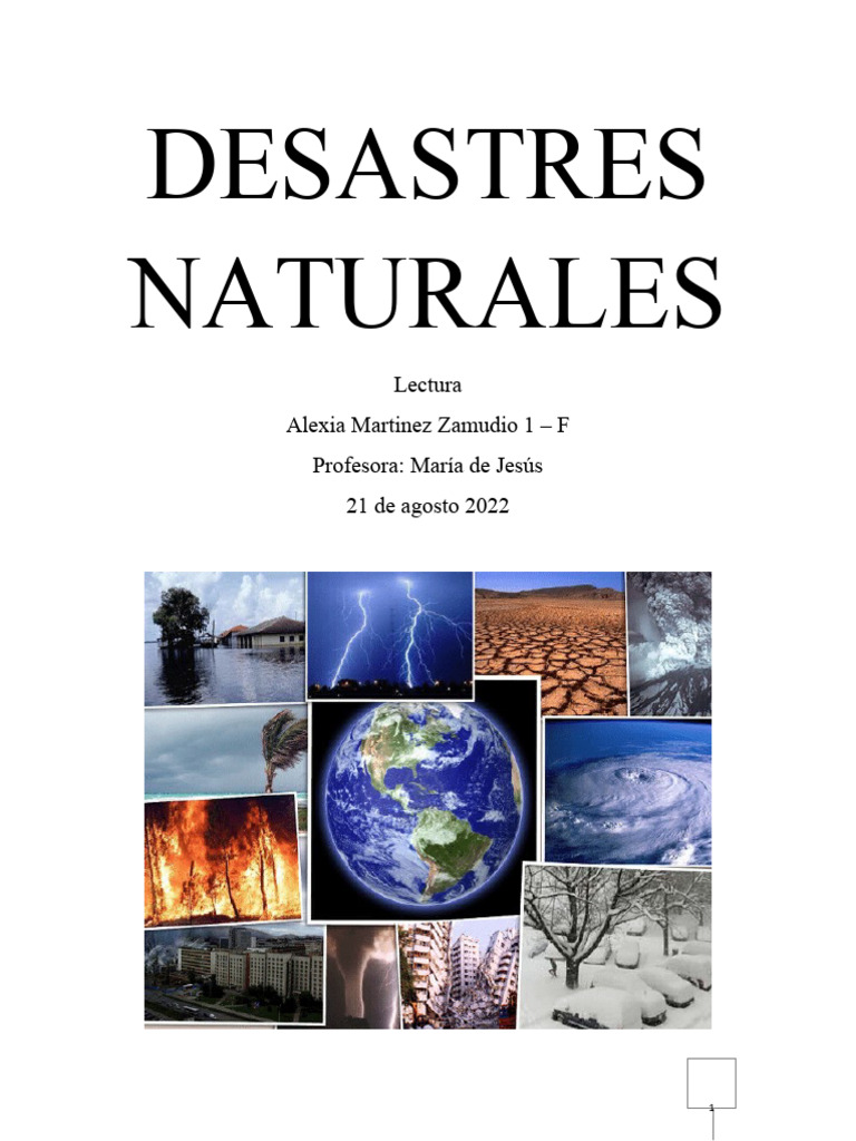 Desastres Naturales | PDF | Desastres naturales | Entorno natural