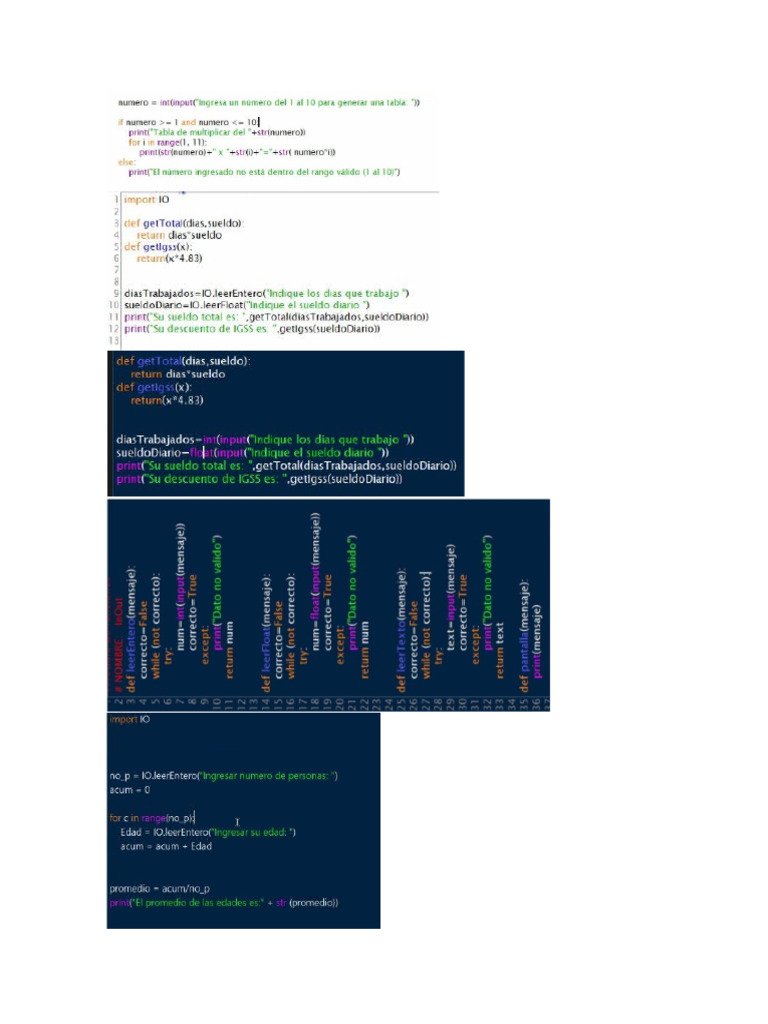 Ejercicios de Programacion | PDF