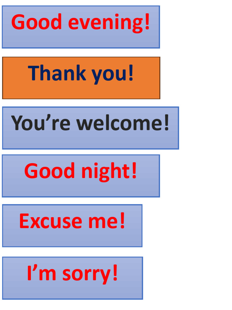 Polite Expressions | PDF