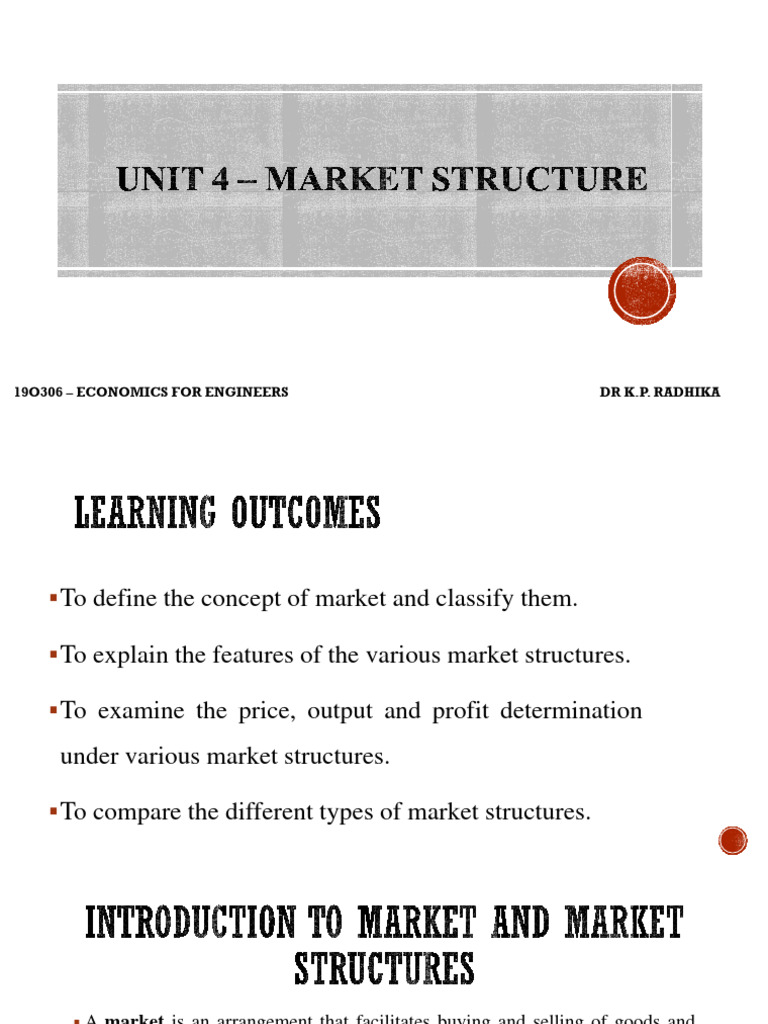Unit 4 Market Structures | PDF