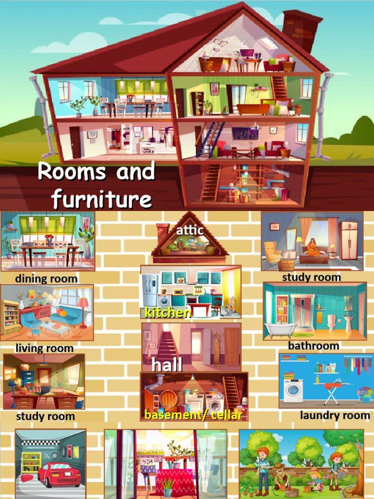 Level 1 Unit 6 Rooms and Furniture | Download Free PDF | Bedroom | Bathroom