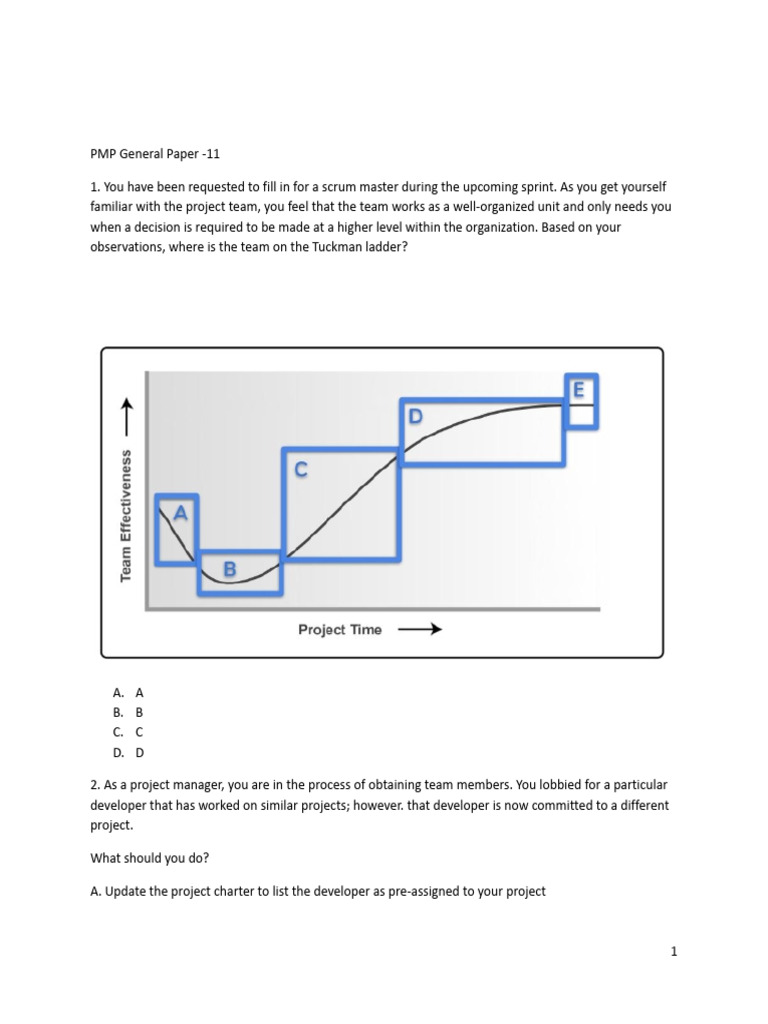 PMP General Paper - 11 - Questions | Download Free PDF | Scrum ...