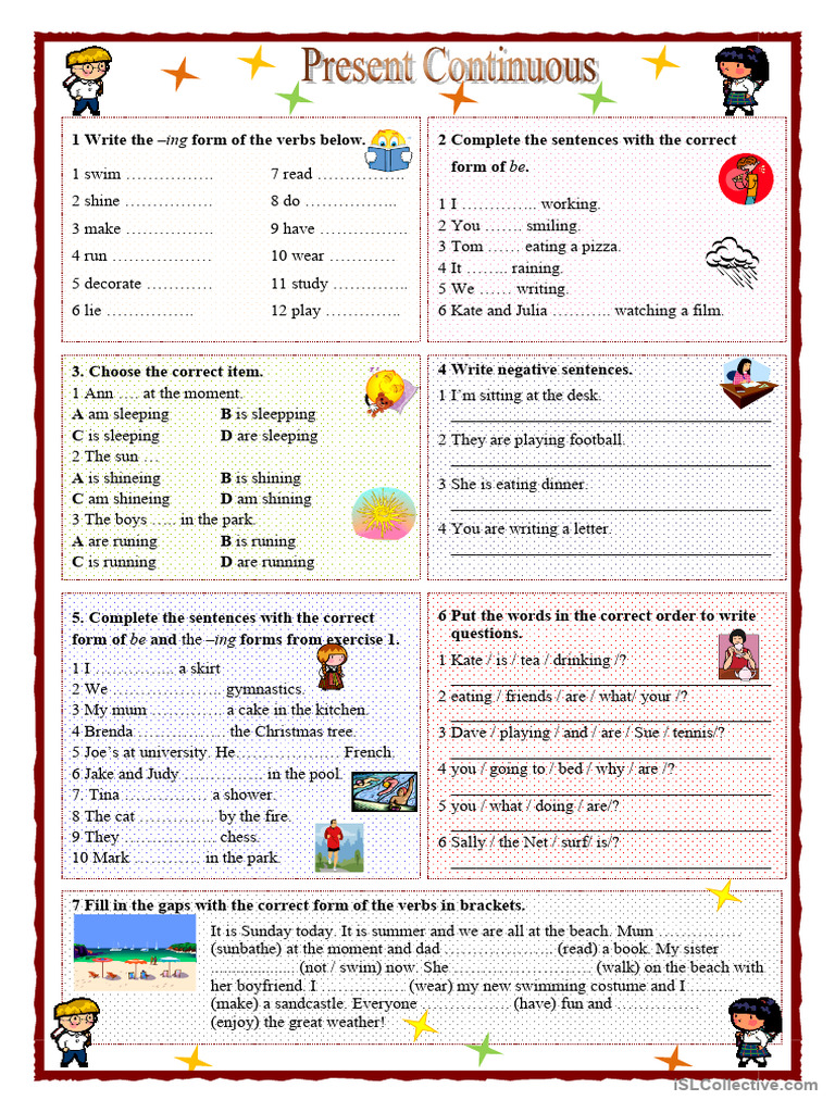 Present Continuous 1 | PDF | Linguistics