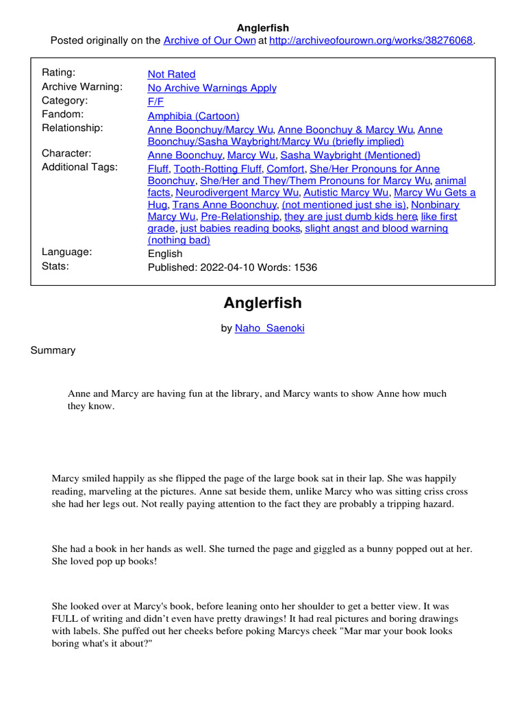 Anglerfish | PDF