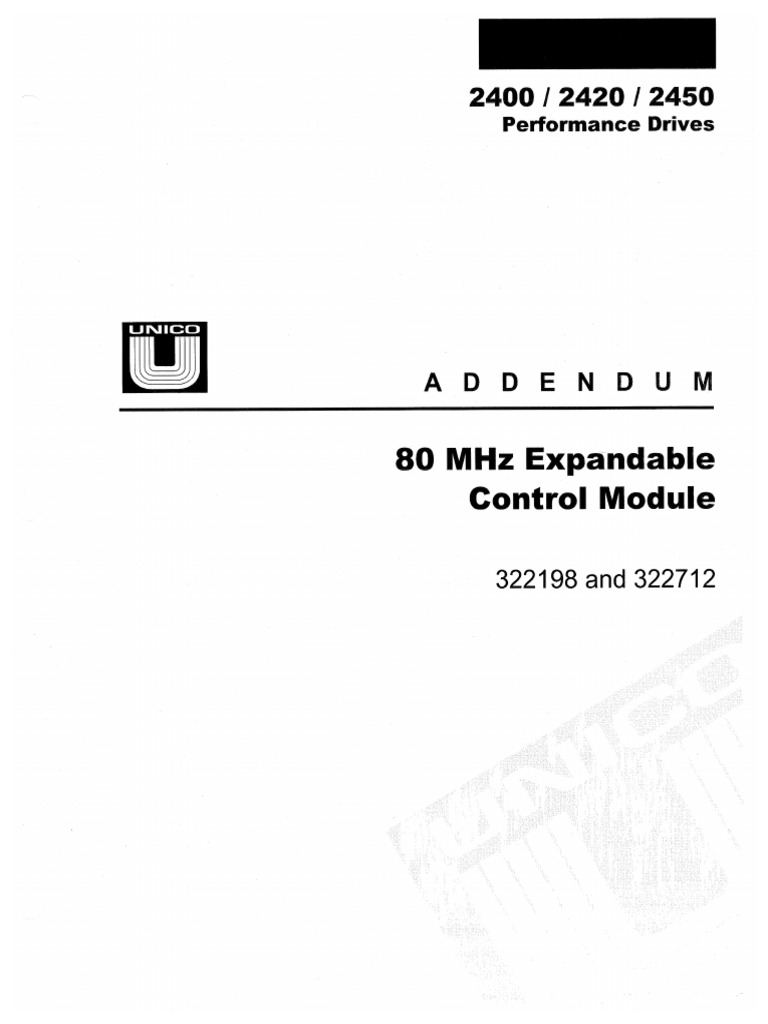 2400 Series Manual Addendum For E80 DSP Module | PDF