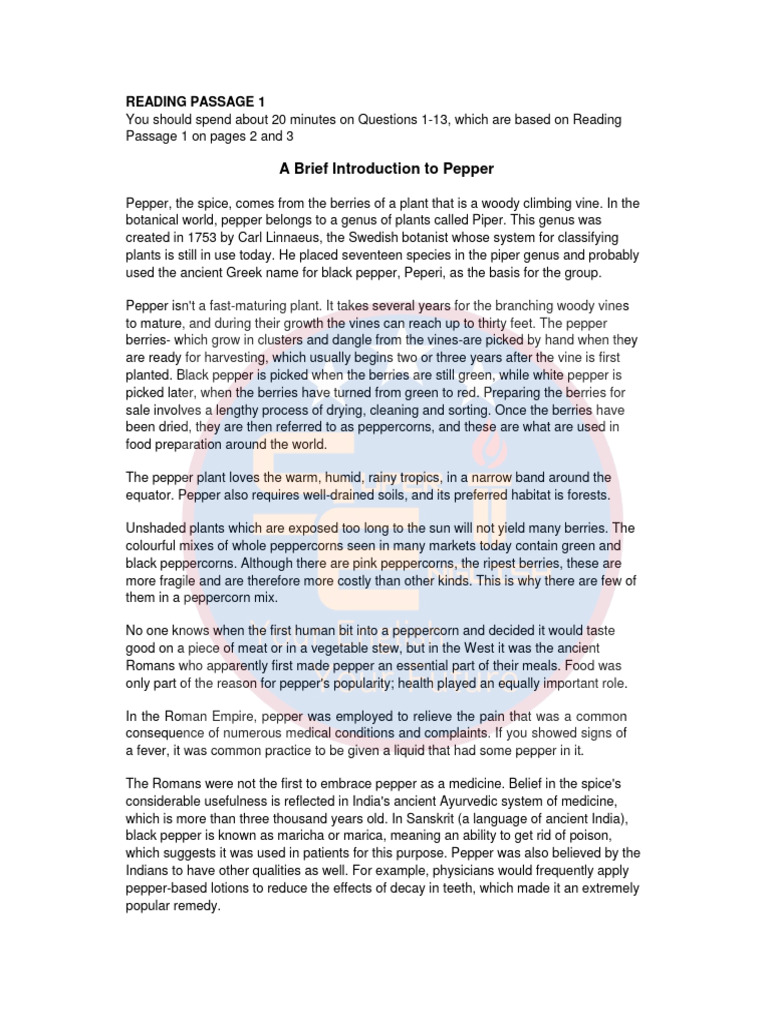 Test 3 | PDF | Black Pepper | Parrot