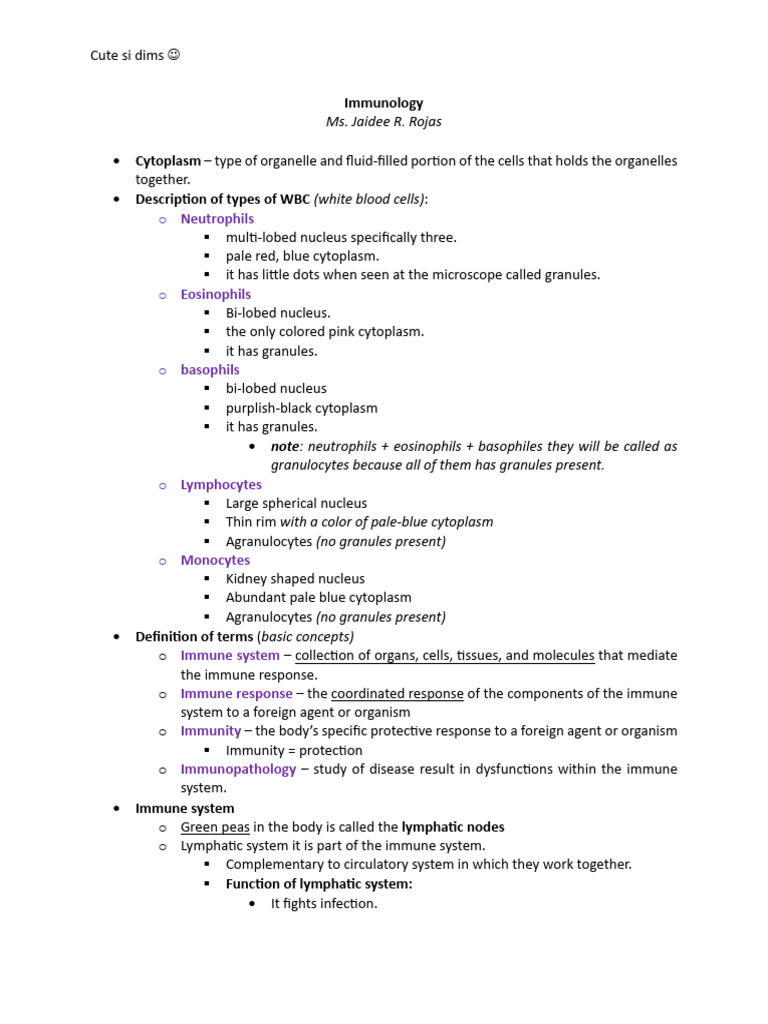 Immunology Intensive Reviewer | PDF | Foreign Language Studies | Wellness