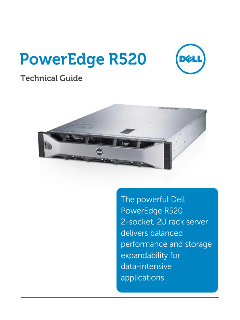 Serwer DELL PowerEdge R520 Dokumentacja Techniczna | PDF | Server ...