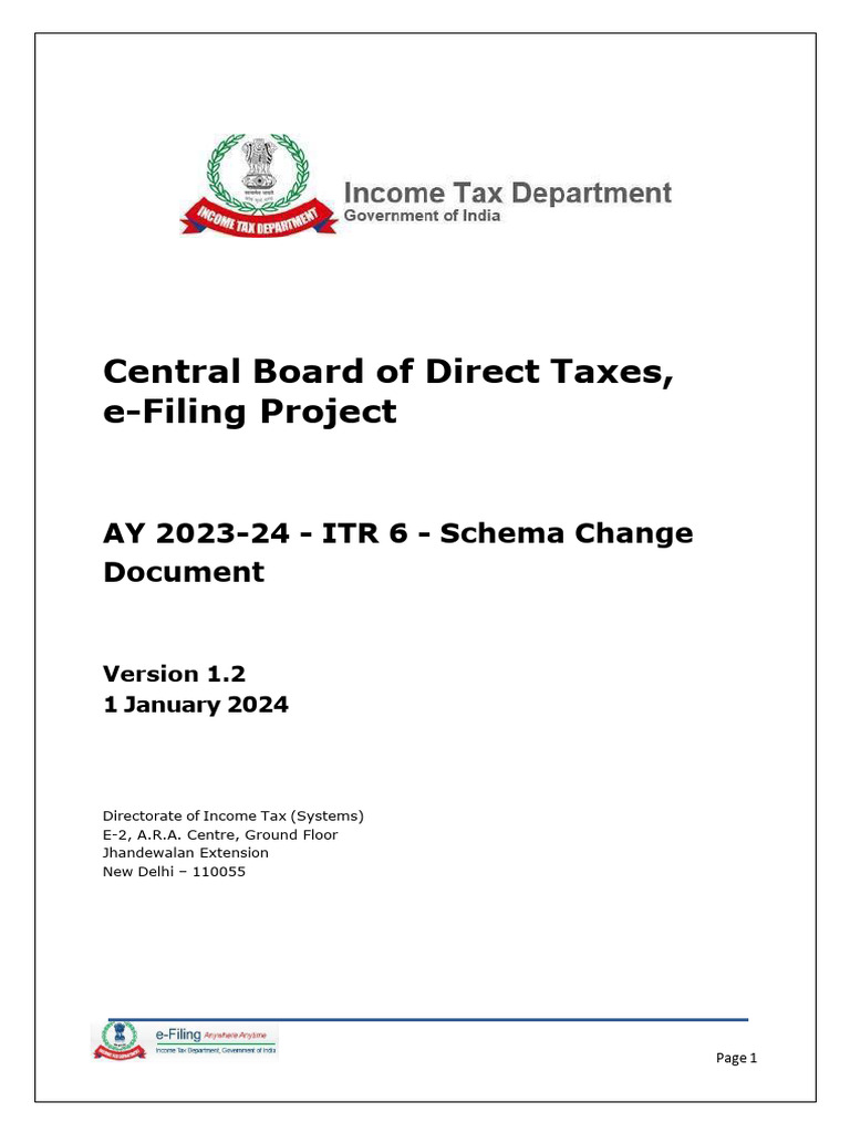 Schema Change Document - AY2023-24 - V1.2 | PDF