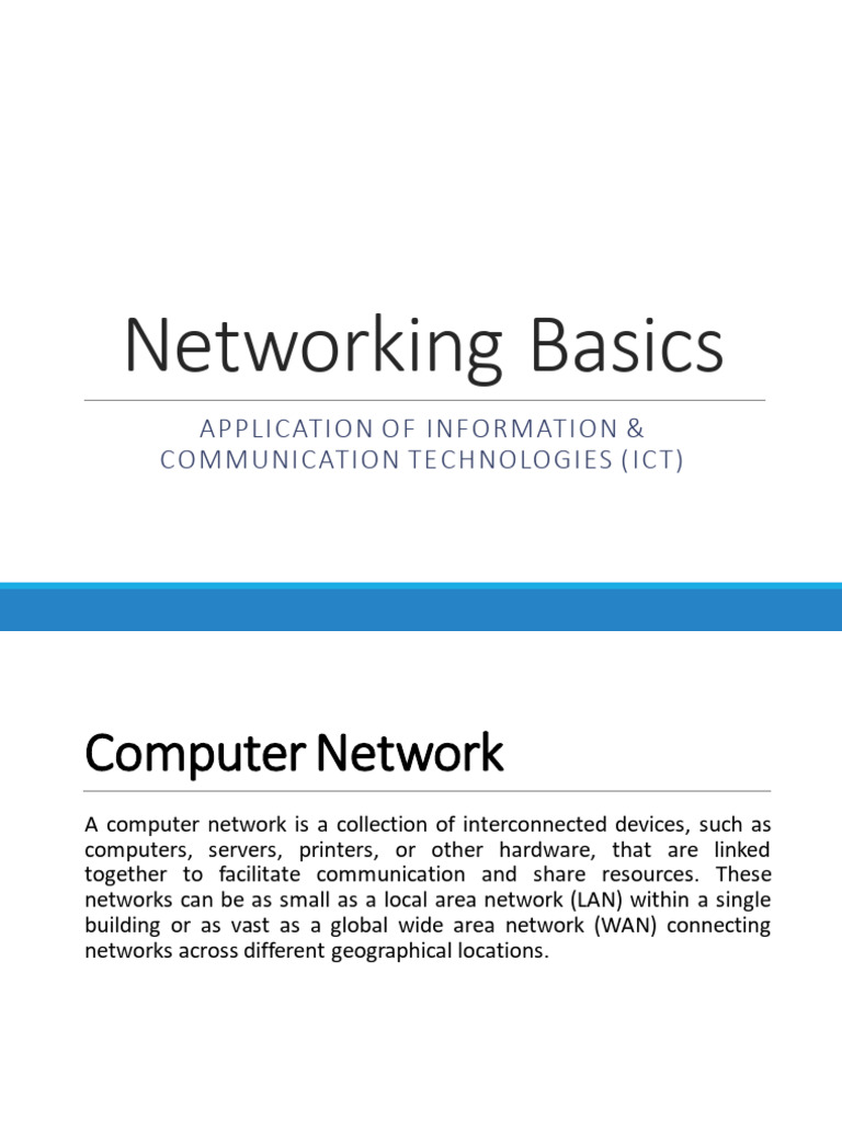 Networking Basics | PDF