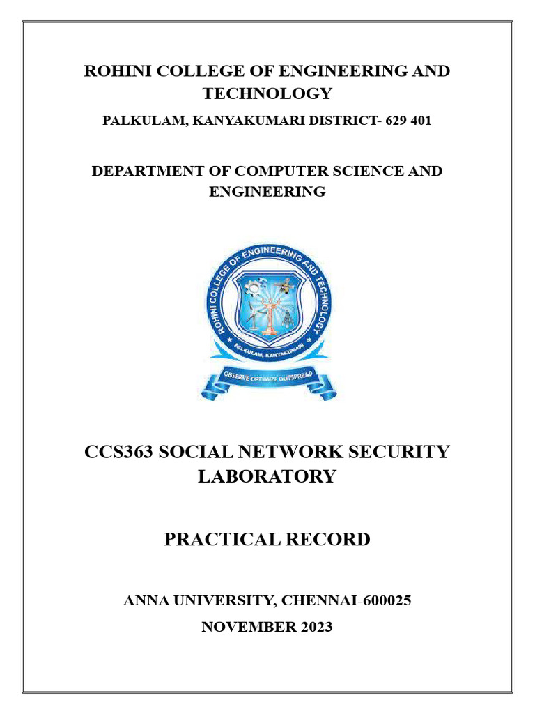 Social Network Security Record | PDF | Business | Computers