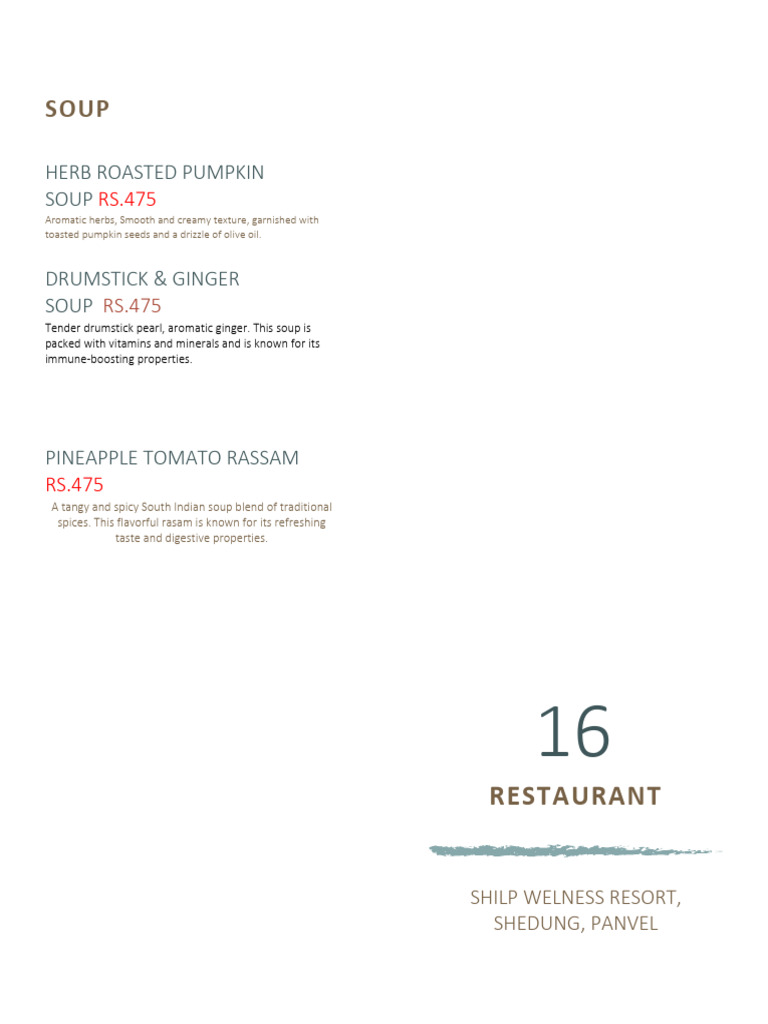 16 Menu | PDF
