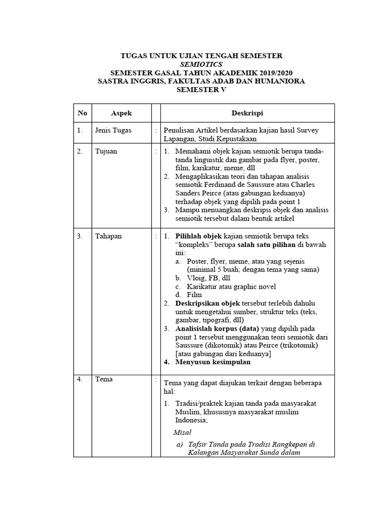 Tugas UTS 21 - Semiotics | PDF