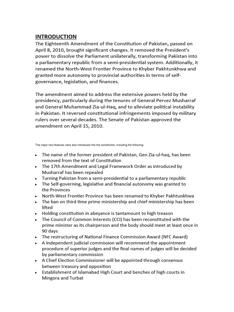 18th Amendment | PDF