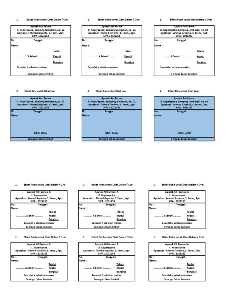 Copy of done etiket | PDF