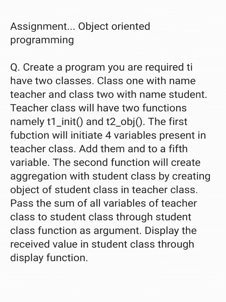 Assign Programming | PDF