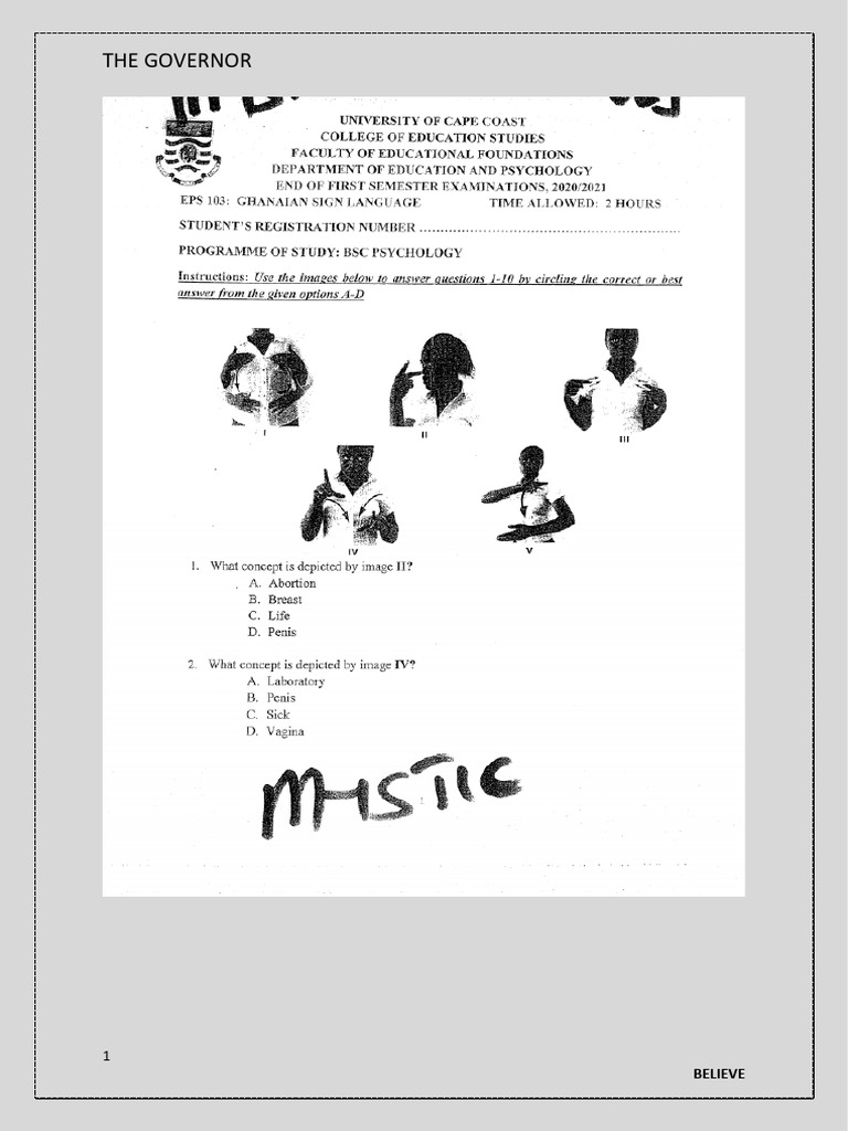 PASCO EPS 103 GHANAIAN SIGN LANGUAGE 1 | PDF