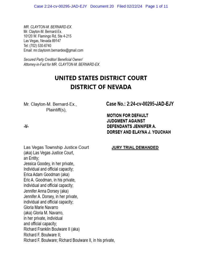 Motion For Default Judgment | PDF | Default Judgment | Judgment (Law)