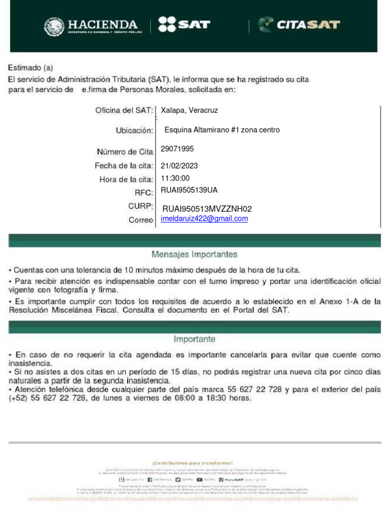 FORMATOS SAT ALISHER | PDF | Ley de fideicomiso | México