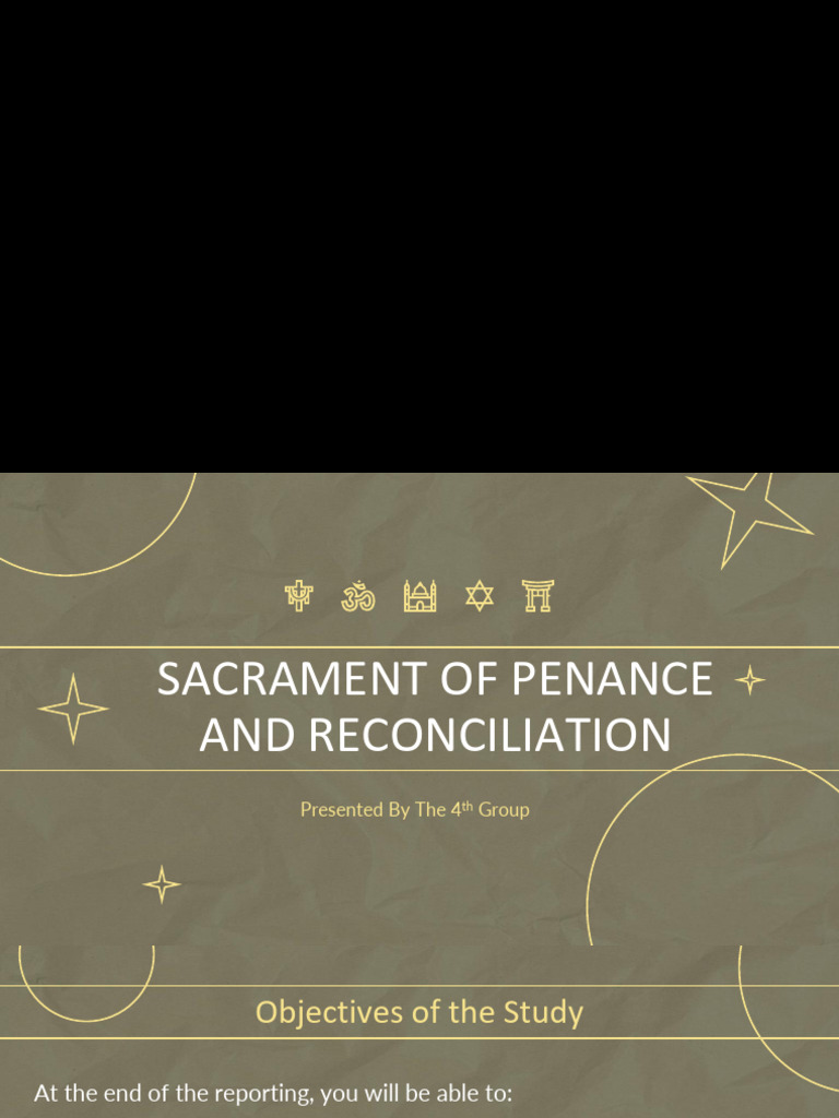 ReEd Group 4 Sacrament of Reconciliation | PDF