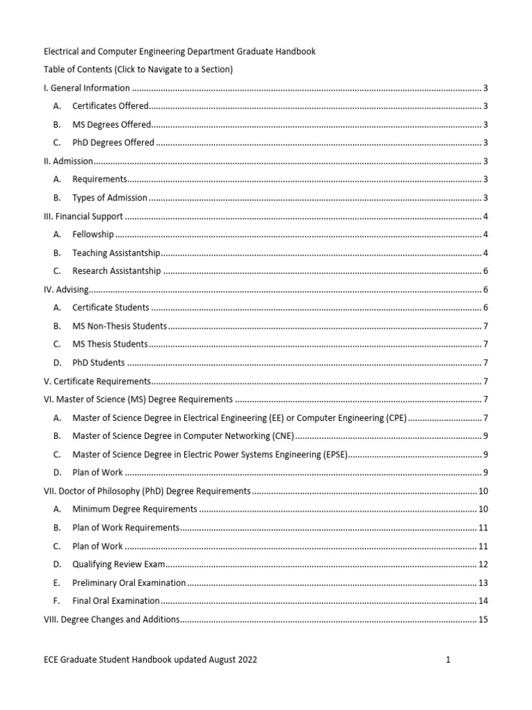 Graduate Handbook | PDF | Postgraduate Education | Academic Degree