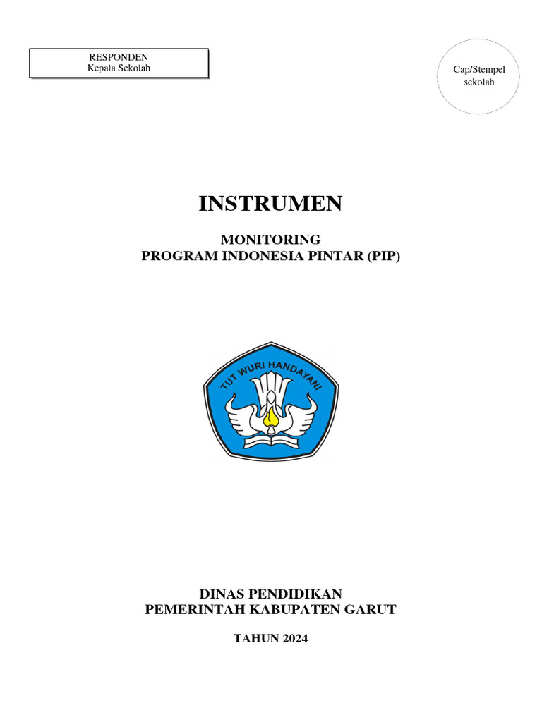 Instrumen Monev Pip 2024 Baru | PDF